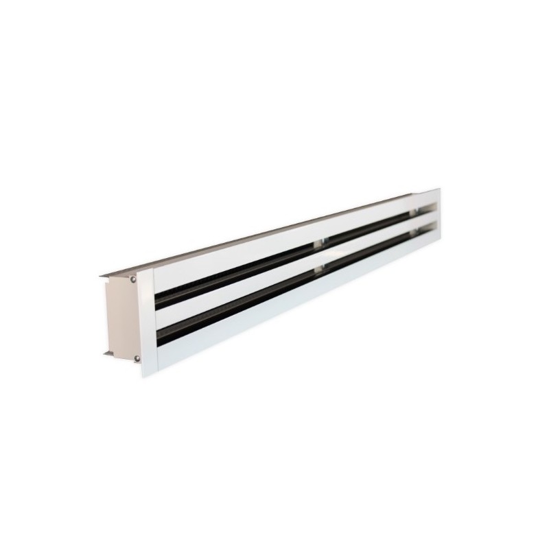 Difusor Lineal de 2 vías Airzone con puente 2000mm blanco